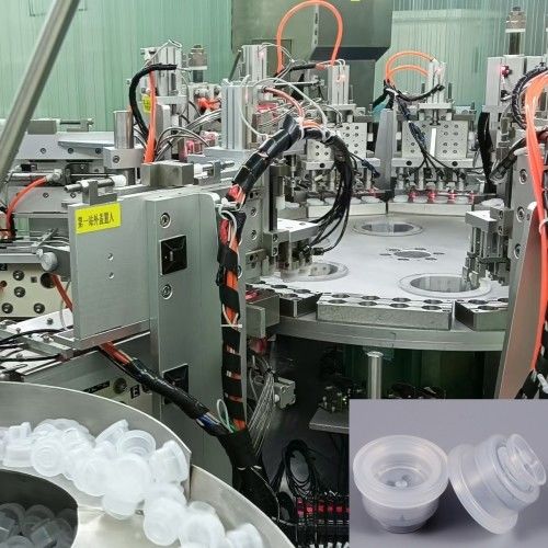 High Speed Euro Cap Assembly Machine For Infusion Bottle Cap , Such As ...