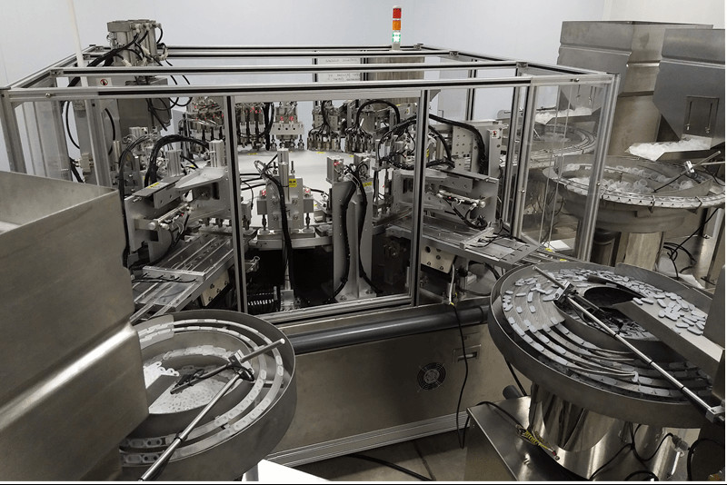 Stainless Steel Cap Assembly Machine Silver For Ultrasonic Welding