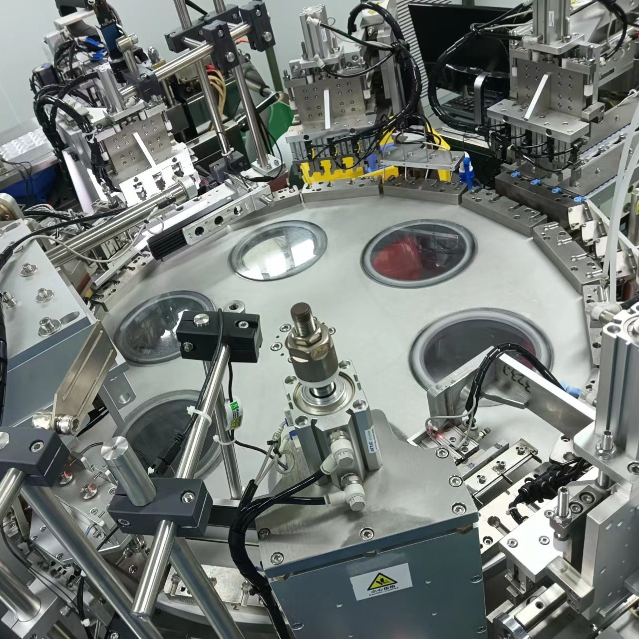 Rotary Medical Product Assembly Machine Iodophor Cap Automated Assembly ...